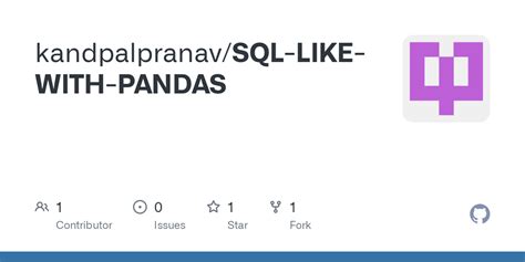 Github Kandpalpranavsql Like With Pandas