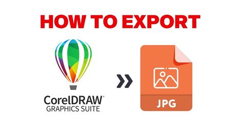 How To Export CorelDraw File To Jpeg Format YouTube
