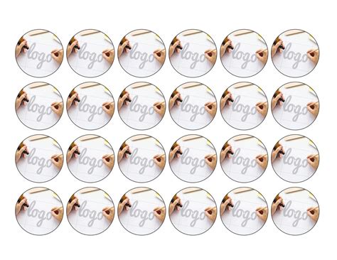 Corporate Logo Edible Wafer Paper Cupcake Toppers