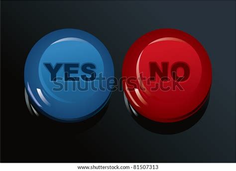 Set Yesno Buttons Stock Vector Royalty Free 81507313 Shutterstock