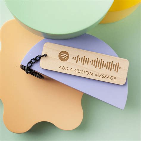 Spotify Code And Custom Message Keyring By Boldly Whittle