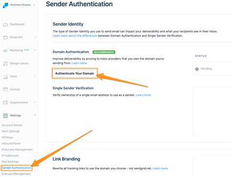 Configure Your Sendgrid Account