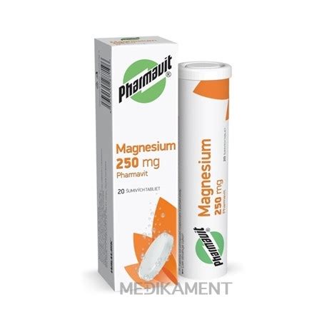MAGNESIUM 250 mg šuminé tablety 20 ks - MEDIKAMENT.sk