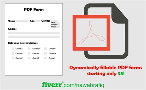 Create A Fillable Pdf Form Design In Adobe Acrobat Dc By Nawabrafiq