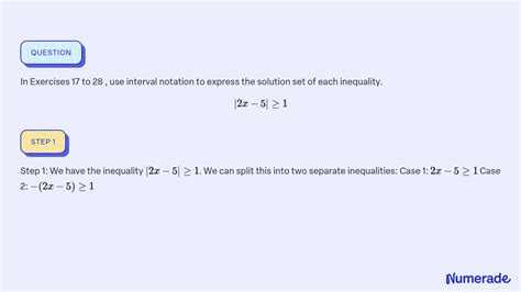 Solvedin Exercises 17 To 28 Use Interval Notation To Express The