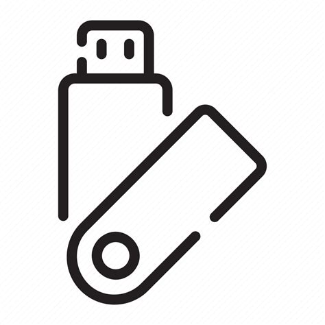 Usb Stick Drive Hardware Electrinics Data Memory Icon Download On Iconfinder