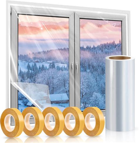 Window Insulation Kit 63 394 Inch Plastic Window Covering For Winter