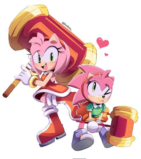 7994 Safe Artiststeffybs Amy Rose Classic Amy Duo Piko Piko