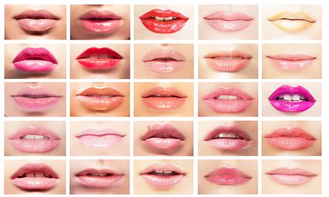 Diferentes Tipos De Labios Labios Fijados Boca Mujer De Cerca Con