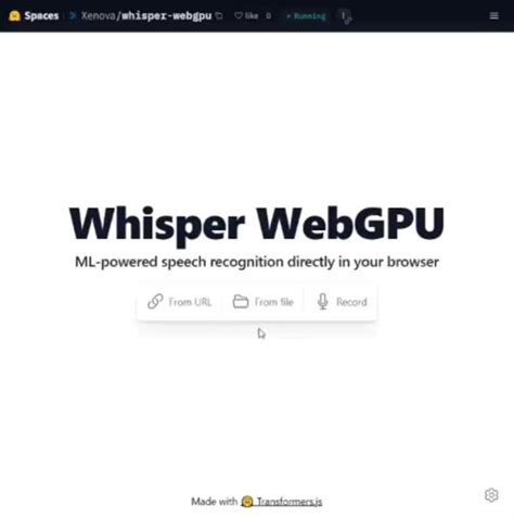 Andrey Yeryomin On Linkedin 🚀 Transform Your Communication With Whisper Webgpu In Todays