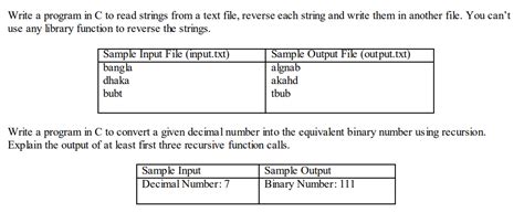 Solved Write A Program In C To Read Strings From A Text