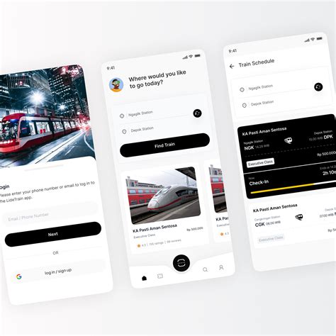 Train Ticket Booking App Ui Design Concept By Akbar Hari Mukti On Dribbble
