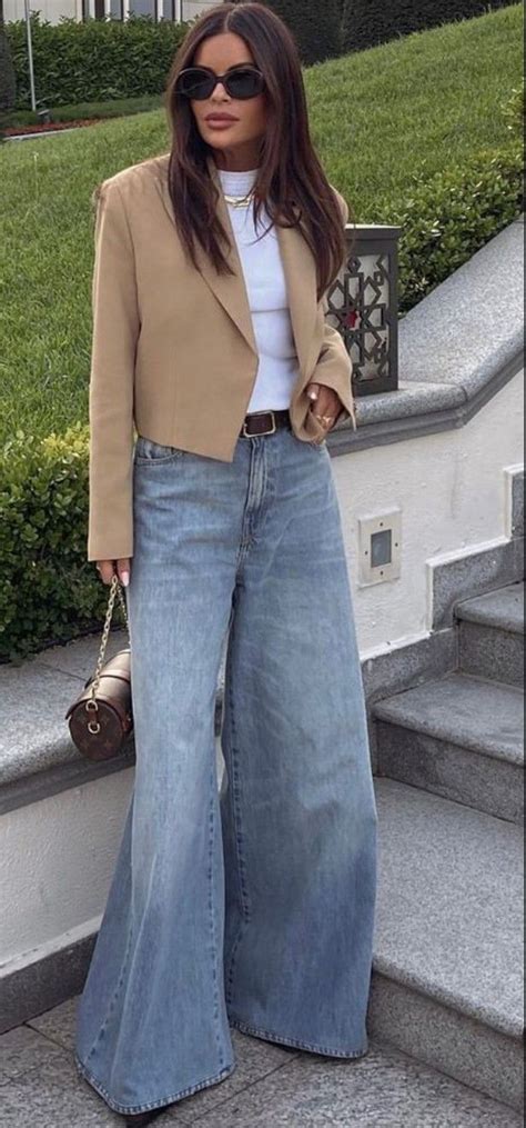 Jeans Wide Leg Y Blazer Ideas De Look Con El Dúo Infalible Marie Claire