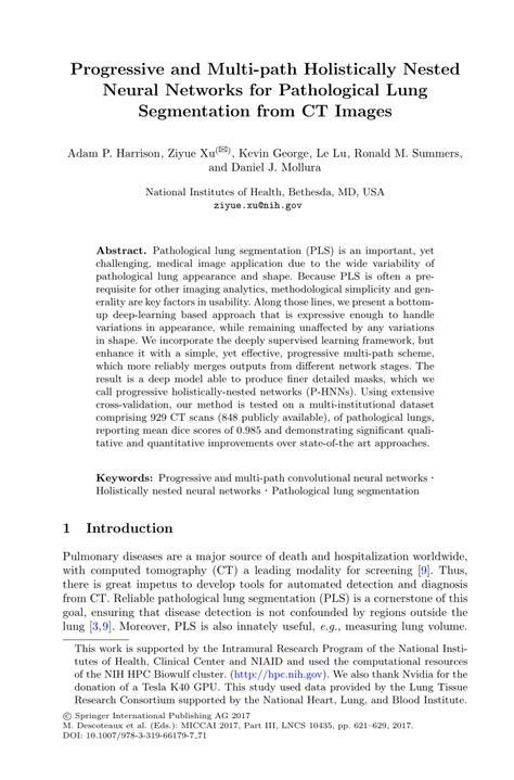 Pdf Progressive And Multi Path Holistically Nested Neural Networks