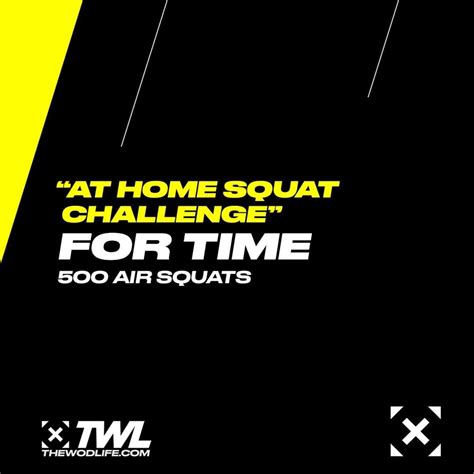 The Wod Life Sur Instagram Dont Lose Count Give This At Home Squat Challenge A Go⁠ Let Us