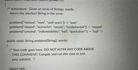 Solved Intructions Given An Array Of Strings Words