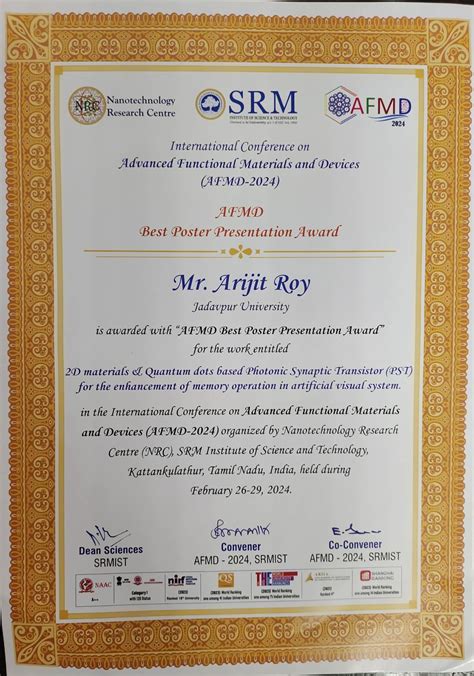 Arijit Roy On Linkedin Neuromorphiccomputing Nanotechnology 2dmaterials Quantumdot