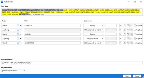 Regex Based Extractor Table Document Understanding Uipath