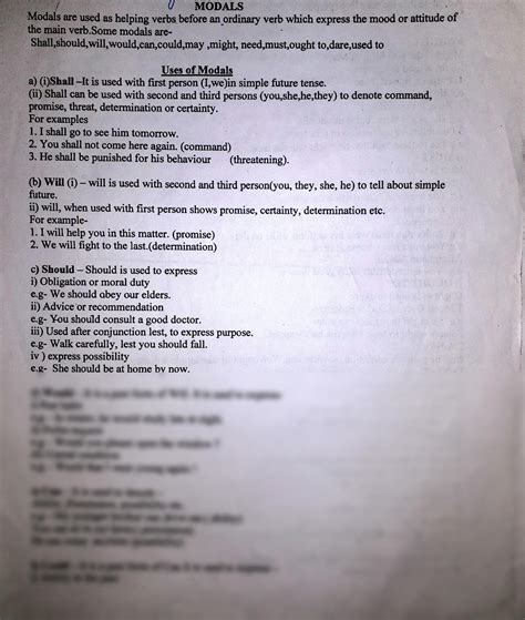 SOLUTION Modals And Its Types Studypool