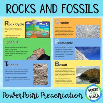 Rocks And Fossils PowerPoint Earth Science Slide Show Presentation A Z