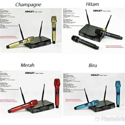 Jual Mic Wireless Ashley Freedom Original Garansi Tahun Hitam Gold Jakarta Barat Aneka