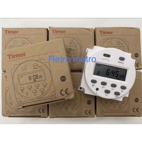Jual Timer Digital DC 12V 16A Saklar Otomatis ON OFF Timer Ampli Walet Shopee Indonesia