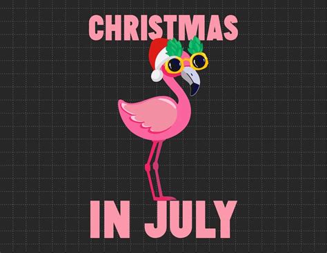 Christmas Flamingo Svg