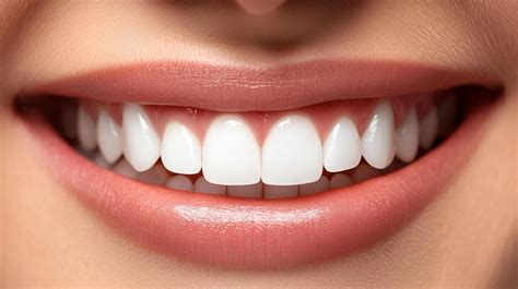 Close Up Of A Radiant Smile Featuring Pearly White Teeth And Healthy