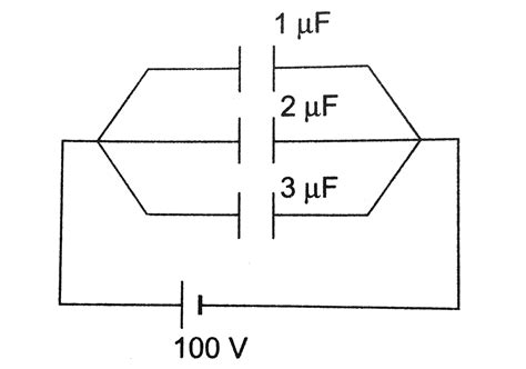 In The Circuit Shown In Figure Find A The Equivalent Capacitance And B The Charge Stored In