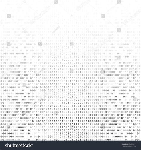 Gradient Fall Off Binary Code Screen Stock Vector Royalty Free