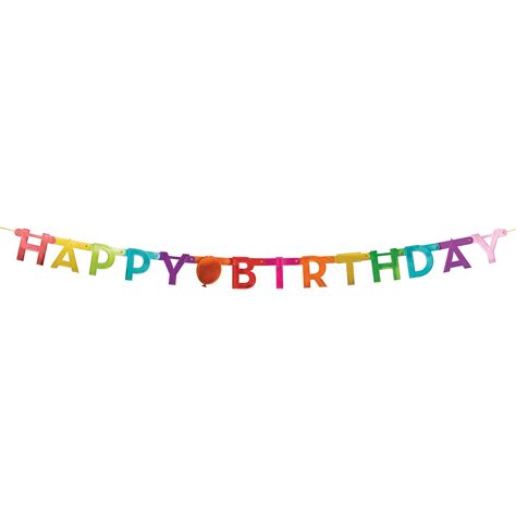 Creative Converting Happy Birthday Foil Jointed Banner Shop Party
