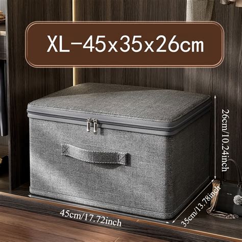 Waterproof Extra Large Stackable Canvas Storage Box With Lid Multi Purpose Organizer For Home Waterproof Extra Large Stackable Canvas Storage Box With Lid Multi Purpose Organizer For Home
