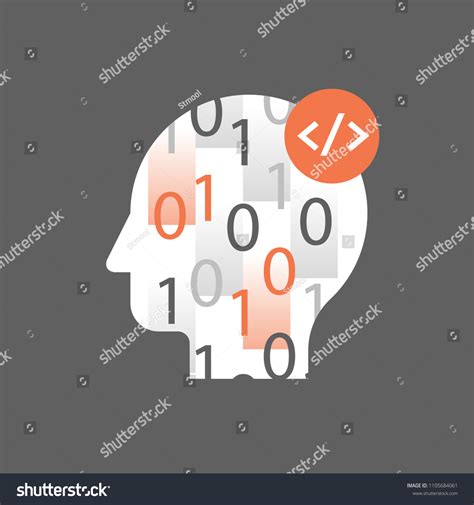 learn coding programming language technology innovation stock vector