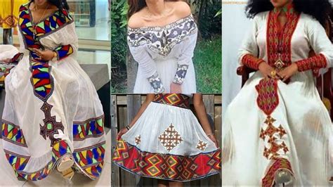 Habesha Kemis ሀበሻ ቀሚስ የባህል ልብስ የባህል ልብሶች Ethiopian Cultural Dress 02 Ethiopia Youtube