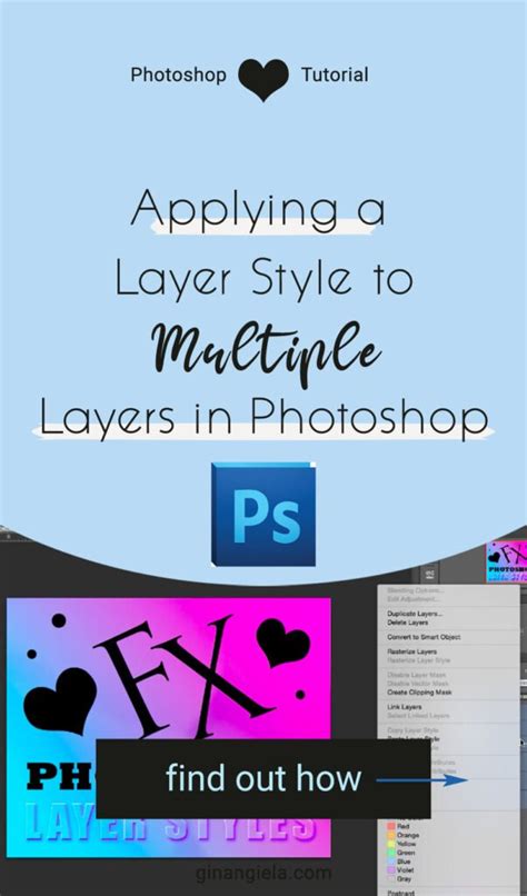 How To Apply A Layer Style To Multiple Layers In Photoshop