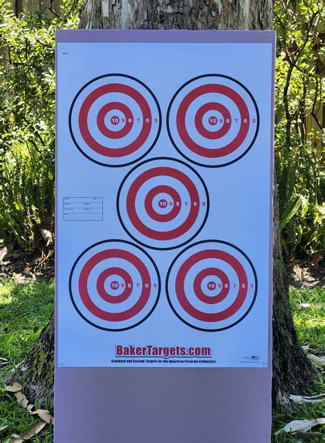 2 Sided Universal Moa 25 Meter Zeroing Target Baker Targets
