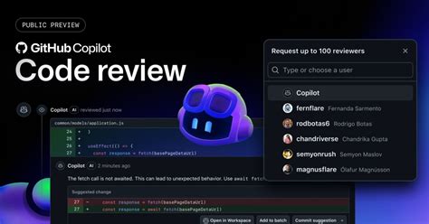 B Github Code Review In Github Copilot Is Now In Public Preview