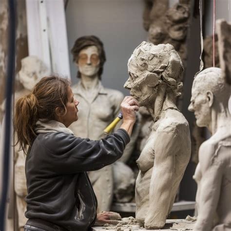 Free Sculptor At Work Image Sculpture Artist Clay Download At
