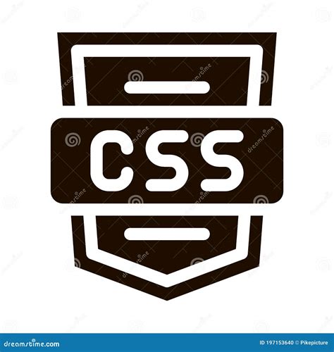 Icono Del Vector Del Sistema Css Del Lenguaje De Codificación Ilustración Del Vector