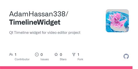 Github Adamhassan338 Timelinewidget Qt Timeline Widget For Video Editor Project