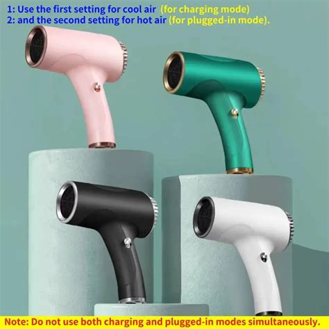 Handy Portable Cordless Hair Dryers Usb Rechargeable 40500w Ionic Hair