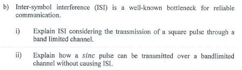 B Inter Symbol Interference Isi Is A Well Known