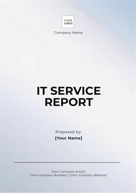 Free Repair Service Report Template To Edit Online