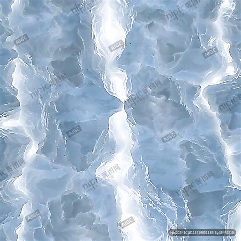 Ai创作图水波曲线水浪软包波浪 3d抽象连续纹样肌理 蓝色立体石纹理 立体水纹 意境水纹肌理纹 线型云丛高级流云图案 3d立体起伏波浪 梦幻蓝