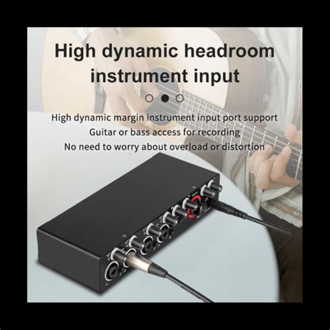 4 Channel Audio Interface Sound Card With Loopback Monitor On OnBuy