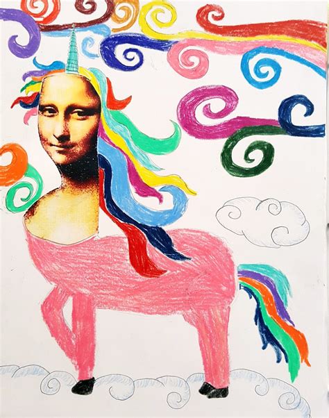 Easy Mona Lisa Art Lesson Having Fun With Patterns Artofit