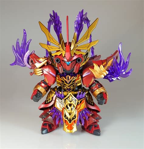 Sdガンダム 三国創傑伝 08 呂布シナンジュ＆赤兎馬 塗装レビュー 足延長改造オマケ付き レイドバックモデリング