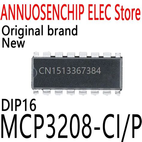 1pcs New And Original Mcp3208 Mcp3208 Ci P Dip 16 Mcp3208 Ci P 