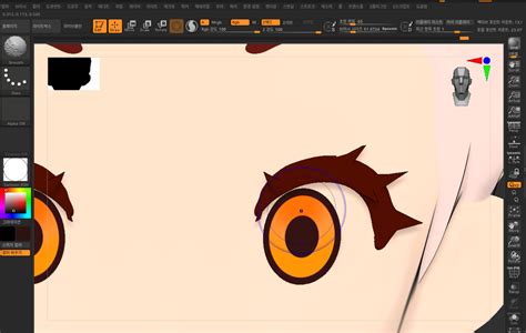 Zbrush 지브러쉬 채색 시 컬러 스포이드
