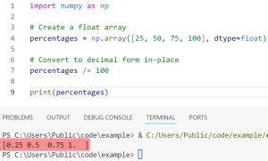 NumPy Divide Array By Scalar In Python Methods